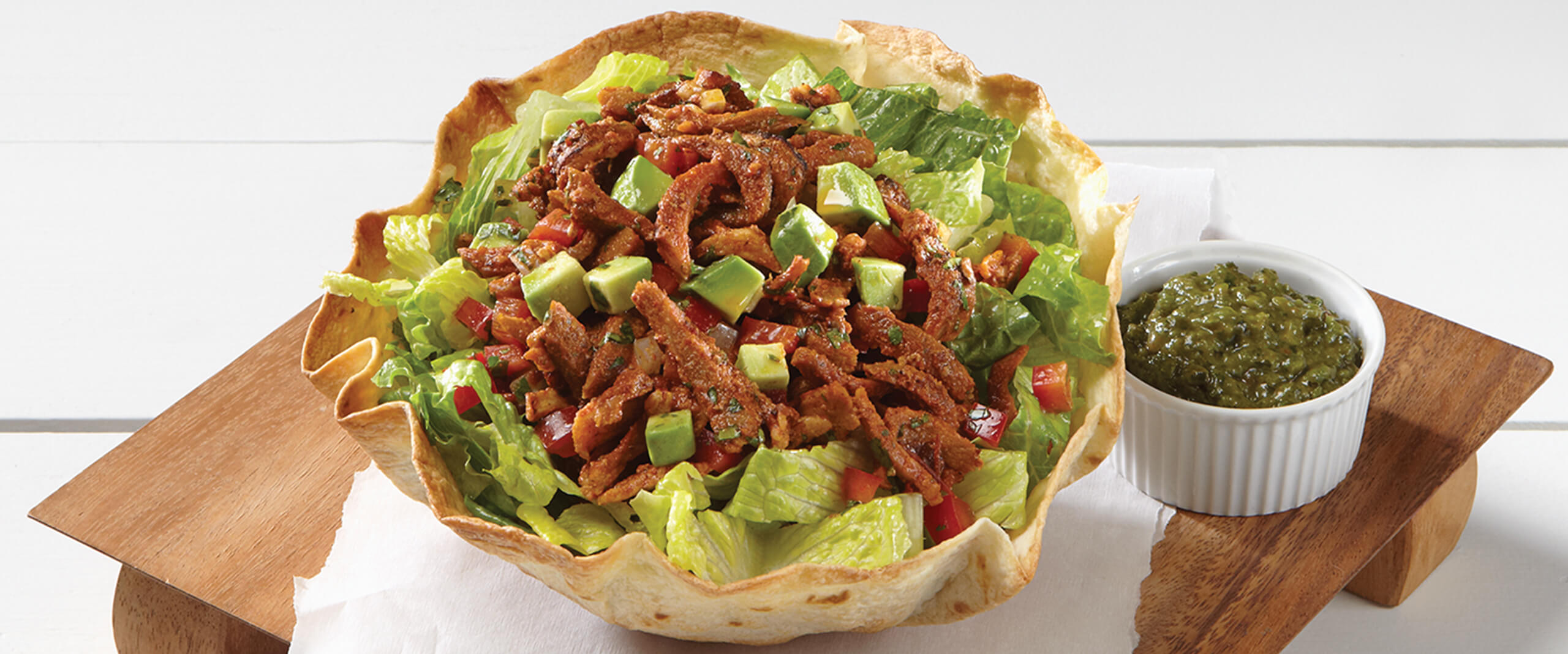 Pork Al Pastor Taco Salad - Grecian Delight | Kronos Foods